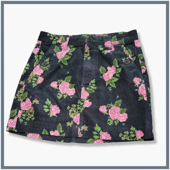 wild fable | Skirts | Wildfable Womens Corduroy Roses Mini Skirt ...